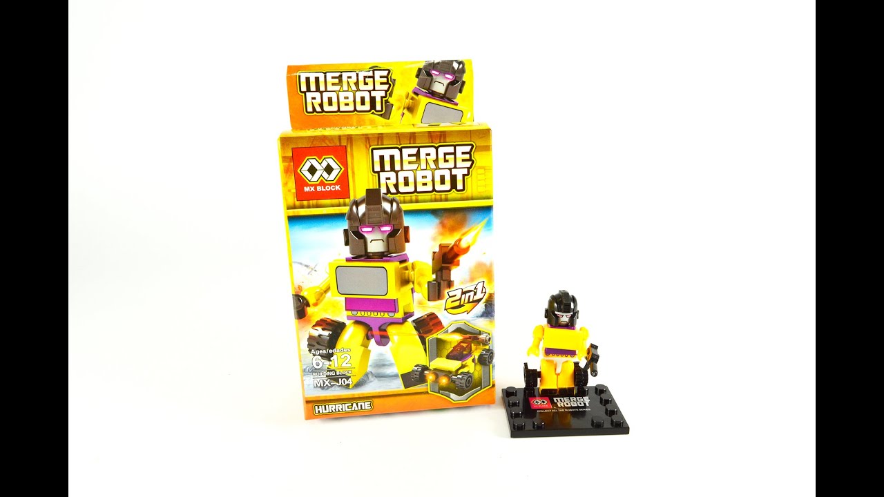 Unoffical LEGO Merge Robot MX BLOCK (HURRICANE) lego videos (group1 ...