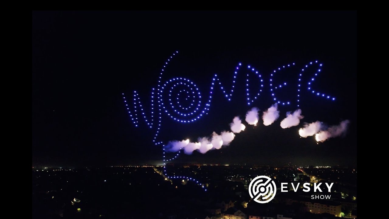 FITS 2023 (OPENING DAY) - DRONE LIGHT SHOW WITH PYRO DRONES - YouTube