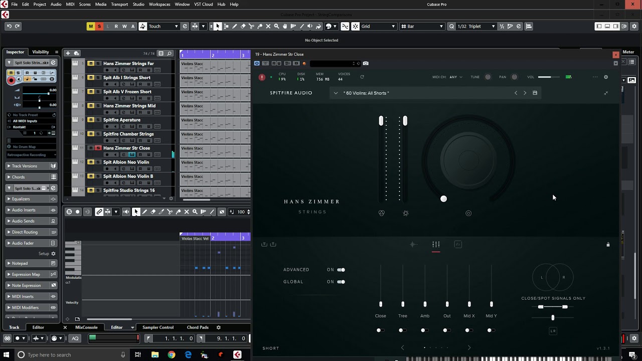 High Strings Spiccato/Short - Spitfire (Sample Comparison) - YouTube