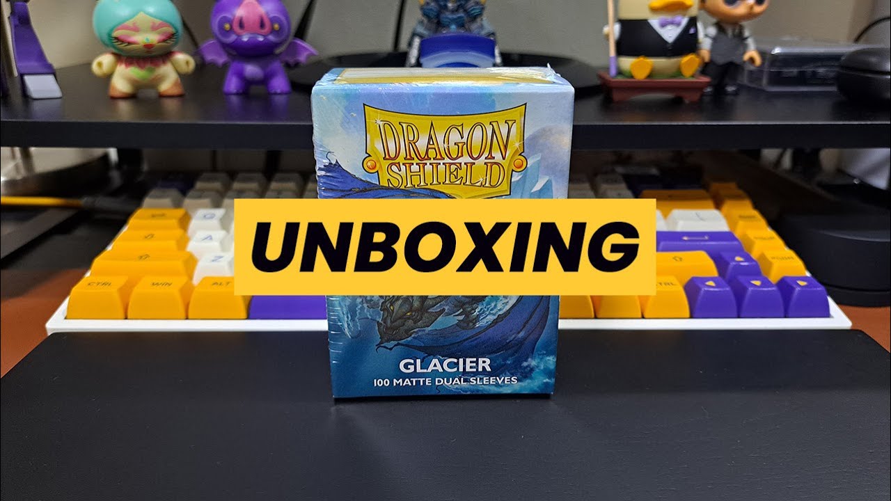 Quick Unboxing | Dragon Shield Glacier - Matte Dual Sleeves - YouTube