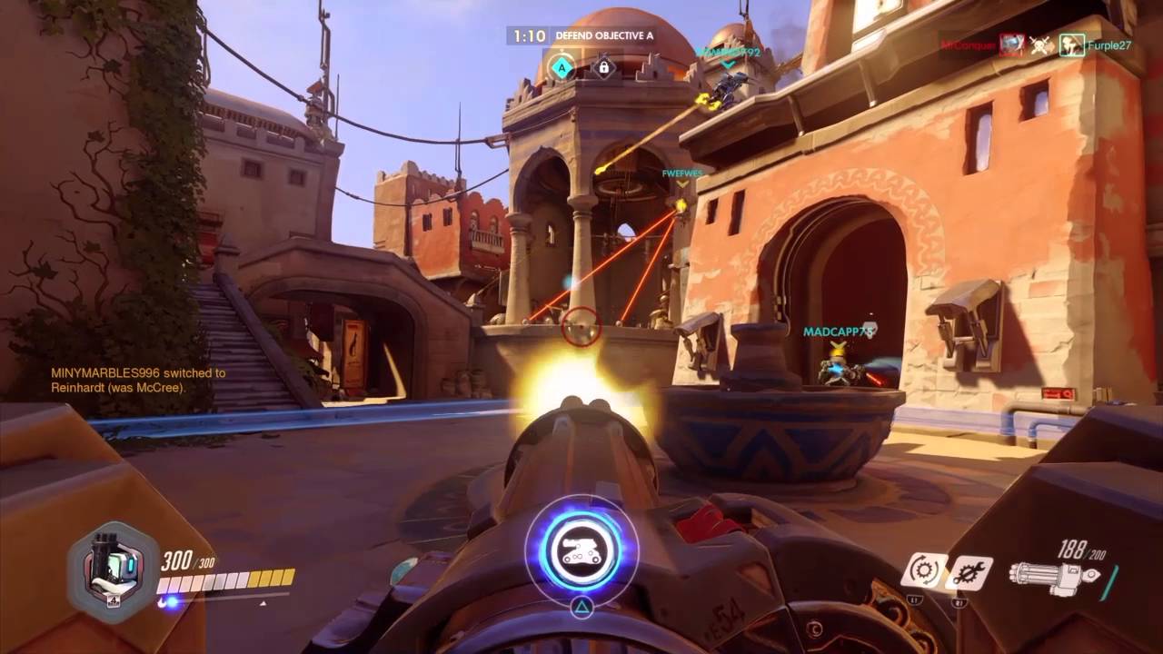 Overwatch: Beta - Bastion gameplay - YouTube