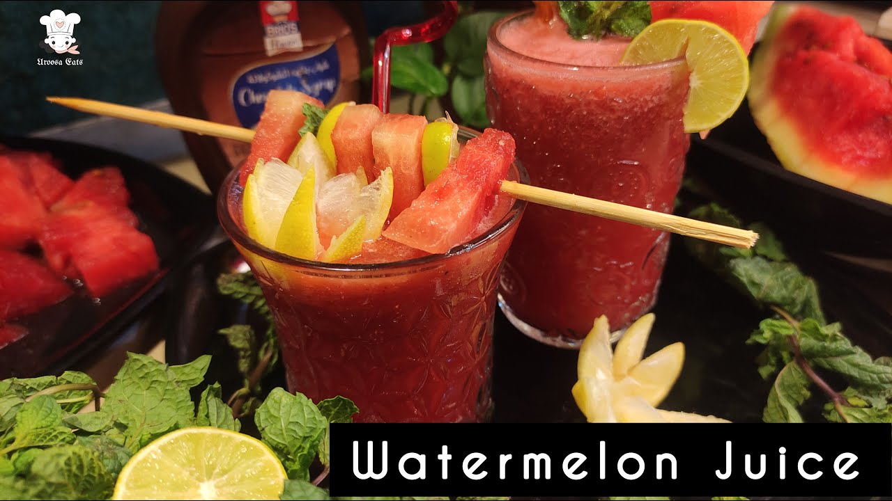 Watermelon Juice | Tarbooz ka Sharbat | Watermelon Recipes - YouTube