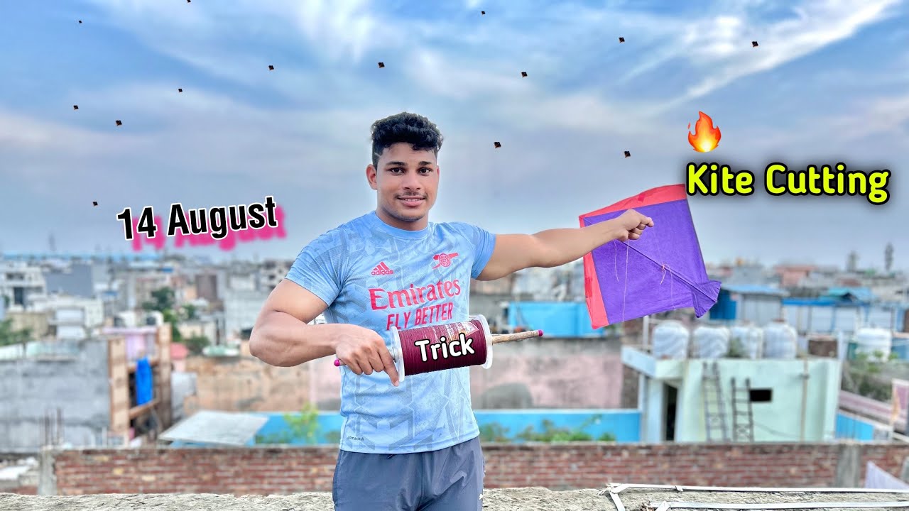 14 August Kite Cutting with Trick | Kite Fighting | How To Cut Kite ...