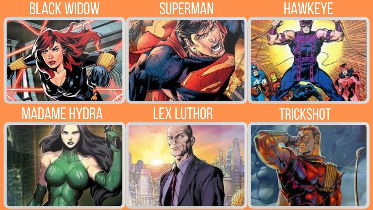Musuh bebuyutan Setiap Superhero Marvel dan DC Comic - YouTube