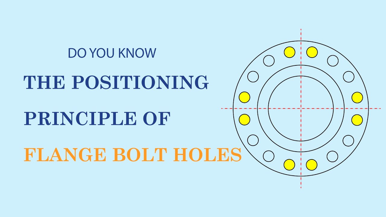 the positioning principle of flange bolt holes#steelpipe #pipelining #welding - YouTube