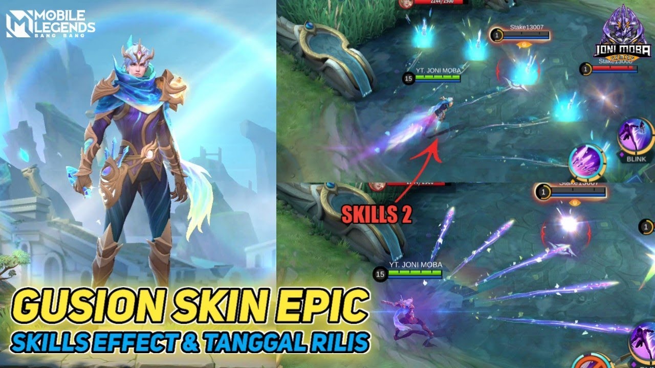 GUSION EPIC SKIN SOUL REVELATION - TANGGAL RILIS & GAMEPLAY SKILLS ...