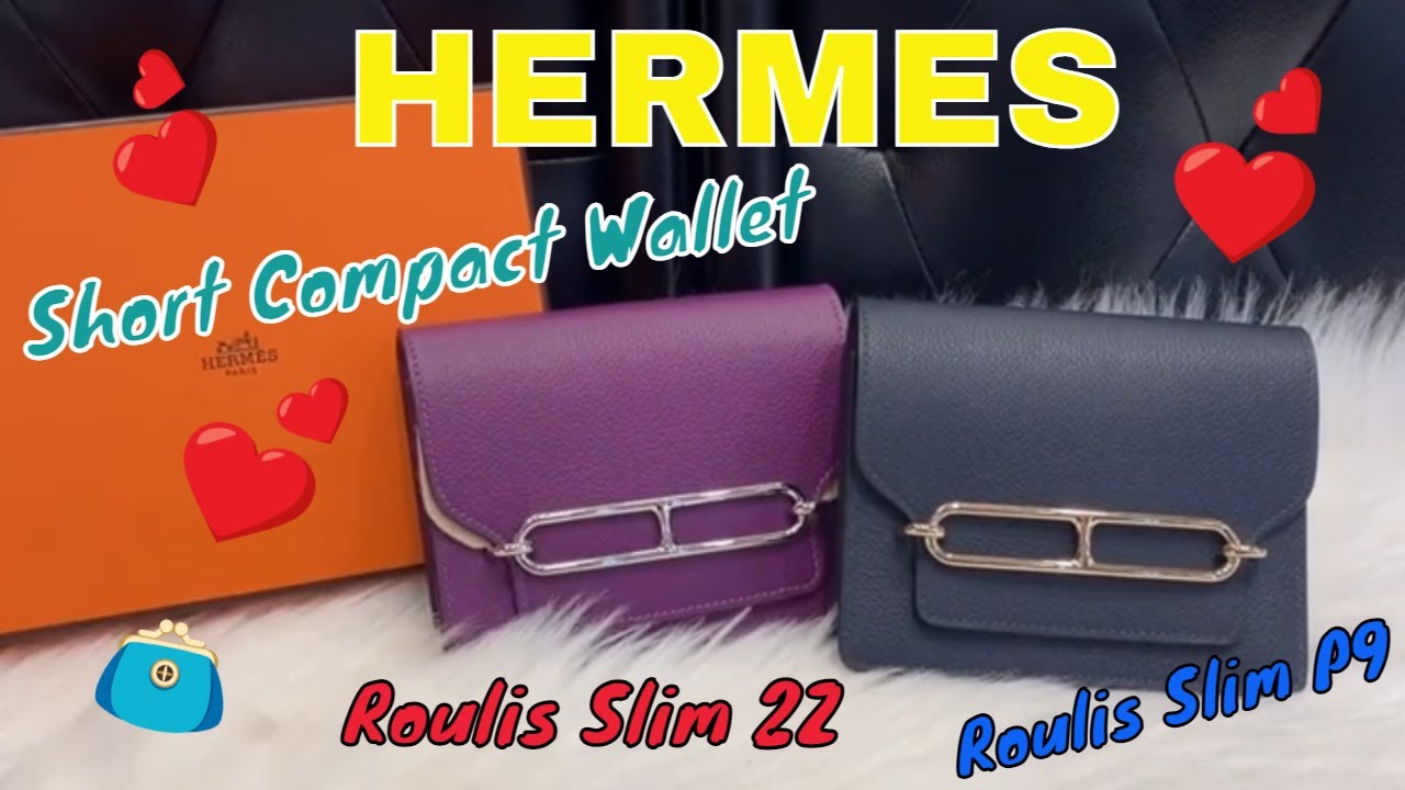 新款 - 短身抽帶款銀包 | HERMES SHORT COMPACT WALLET | ROULIS SLIM 2Z & ROULIS ...