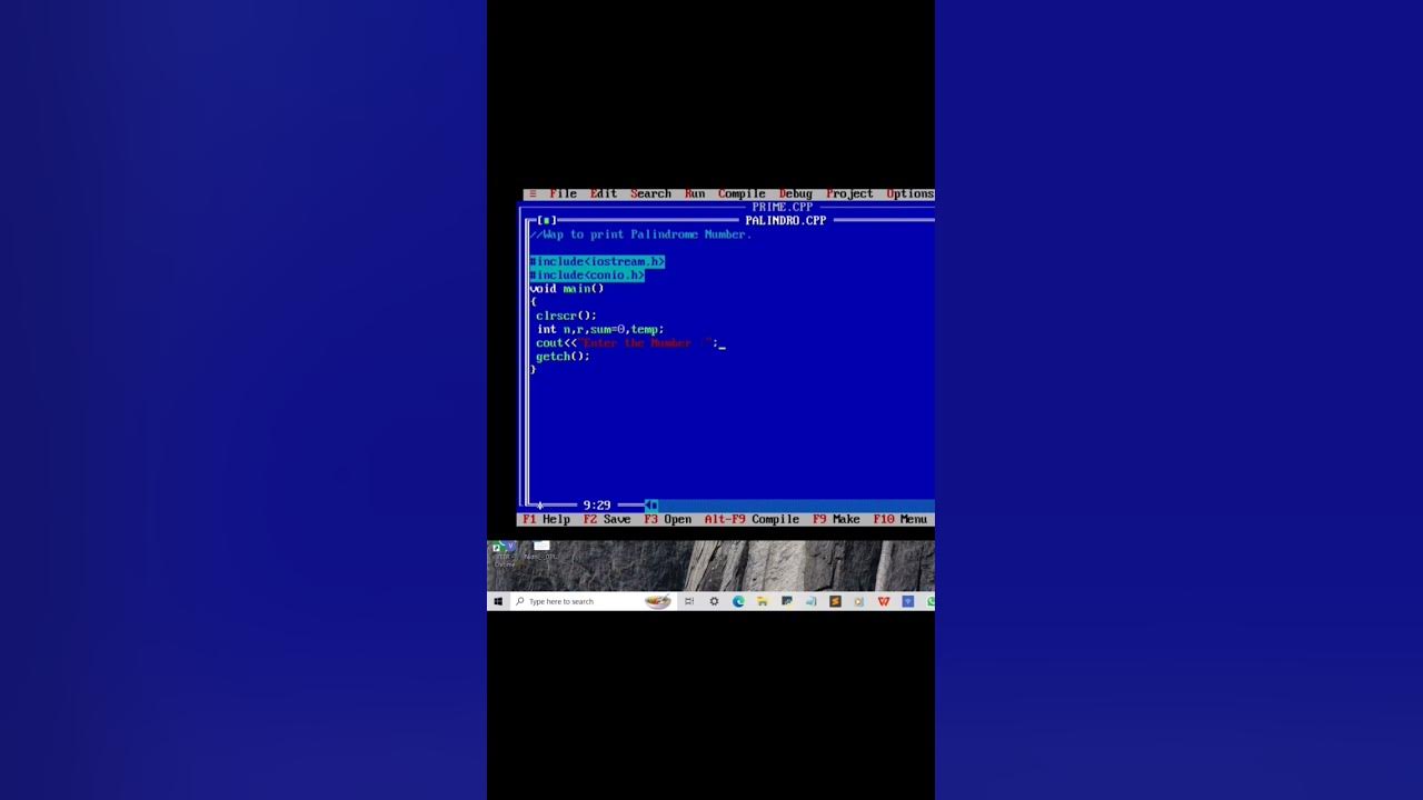 Check Number Is Palindrome Or Not C Codewithveer Cppprogramming C Youtube 
