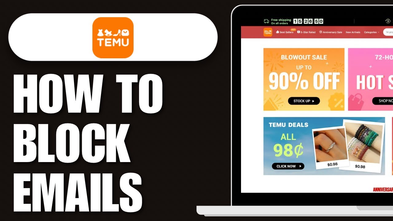 How to Block Temu Emails - YouTube