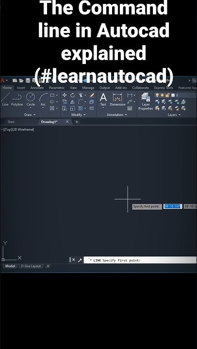 The Command line in Autocad explained (#learnautocad) - YouTube
