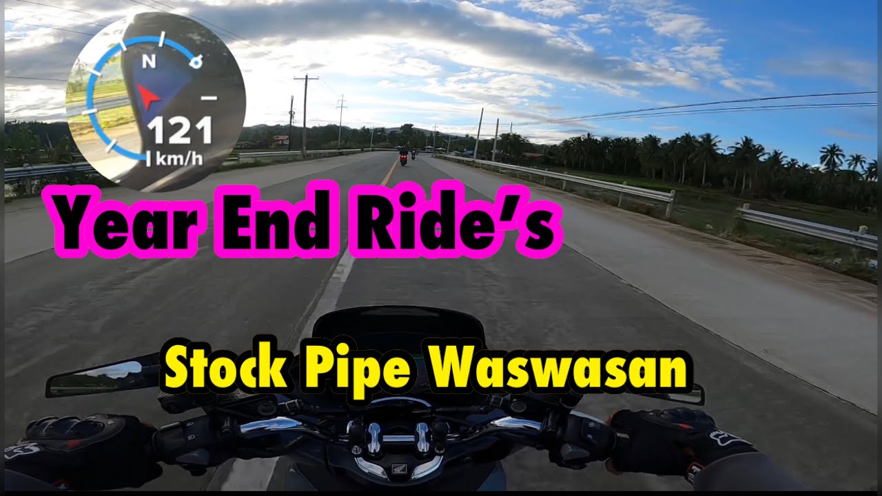 Pcx 160 | Year End Ride’s | Stock Pipe Waswasan Topspeed Gps - YouTube
