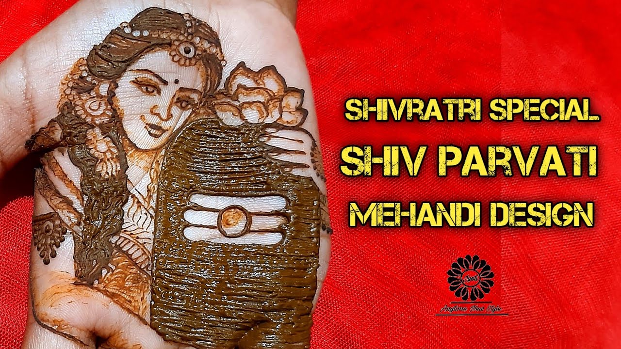 Shiva Parvati Mehndi Design 2022 |teej special mehndi design |shivratri ...