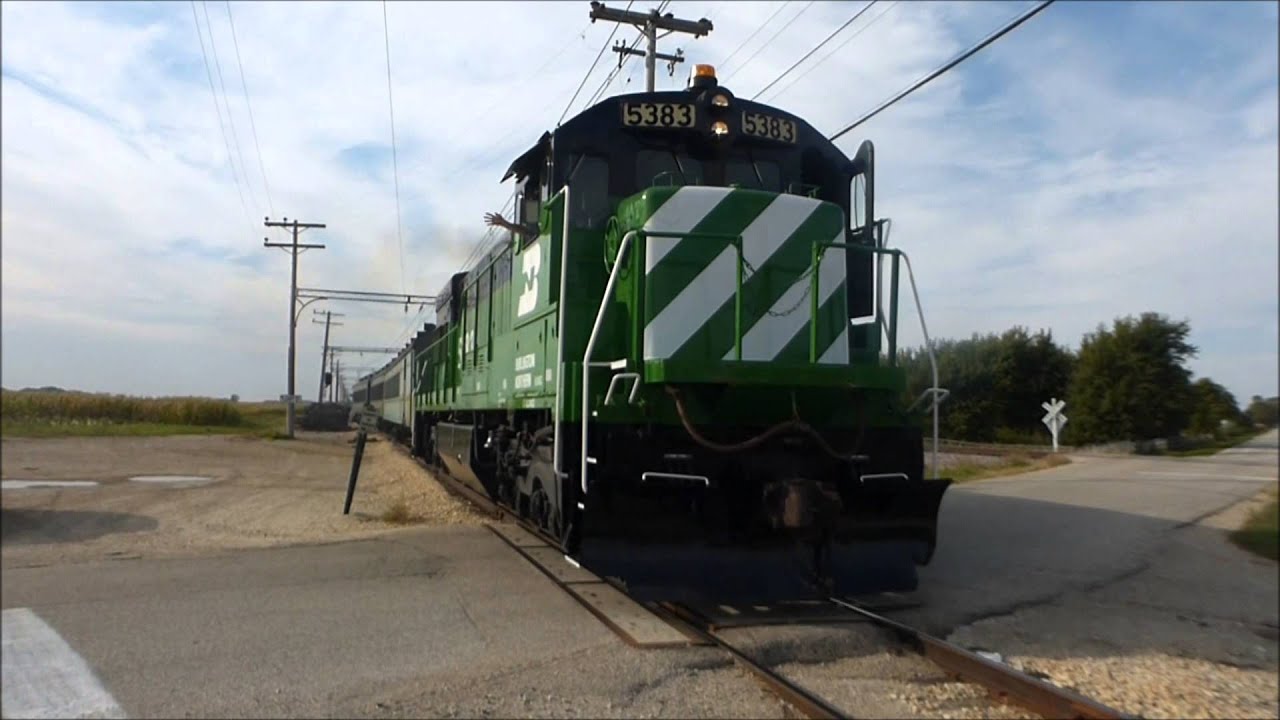IRM's Burlington Northern 5383 On 9/27/14 - YouTube