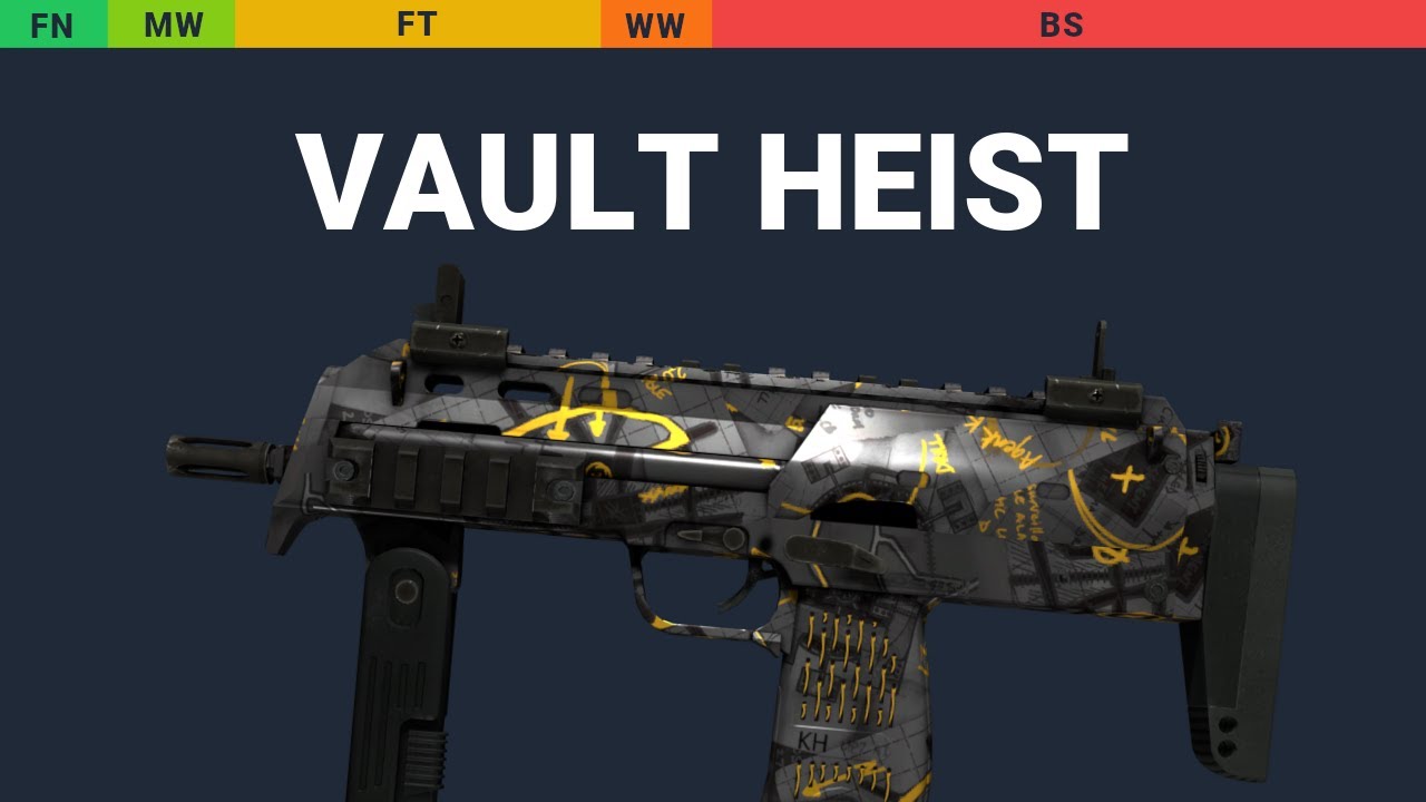 MP7 Vault Heist - Skin Float And Wear Preview - YouTube