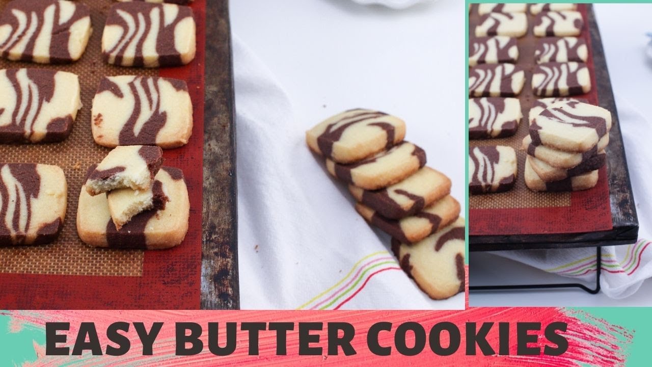 Marble Cookies | Eggless Marble Biscuits | Pakistani Bakery Style ...