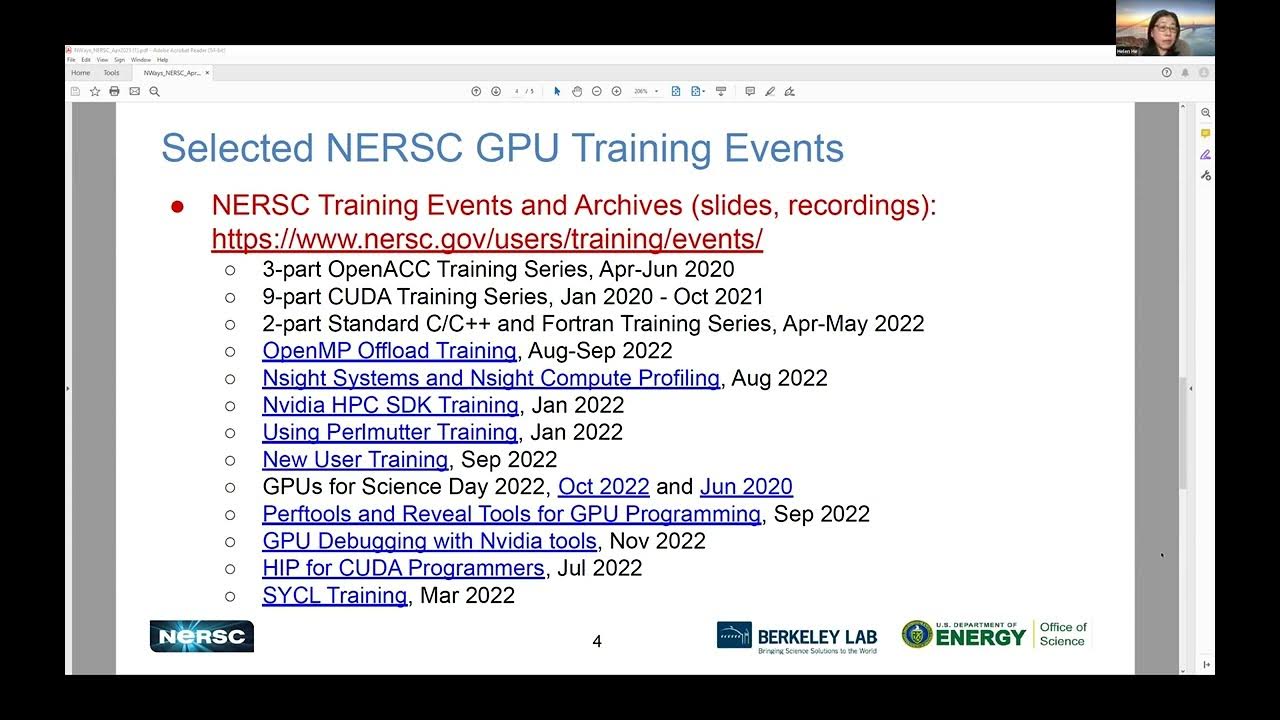 N Ways to GPU Programming Bootcamp and Beyond for NERSC - YouTube