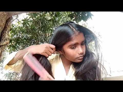 Long Hair Lice picking and combing simple Nitpicking picking remove and real voice || - YouTube