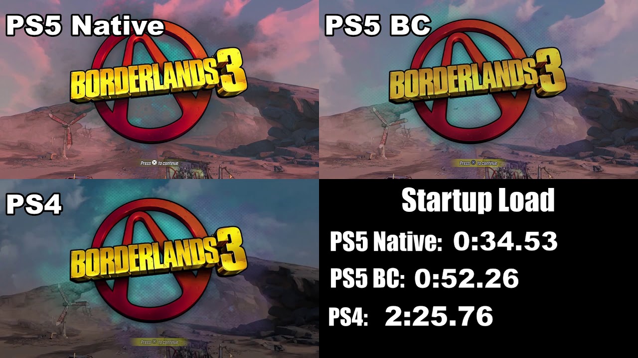 Borderlands 3 Load Times on PlayStation 5 - YouTube