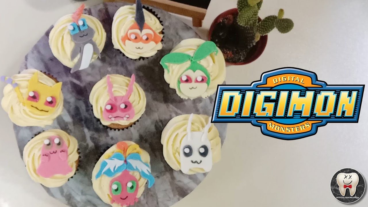 DIGIMON CUPCAKES | MY FUGLY BAKING SHOW - YouTube