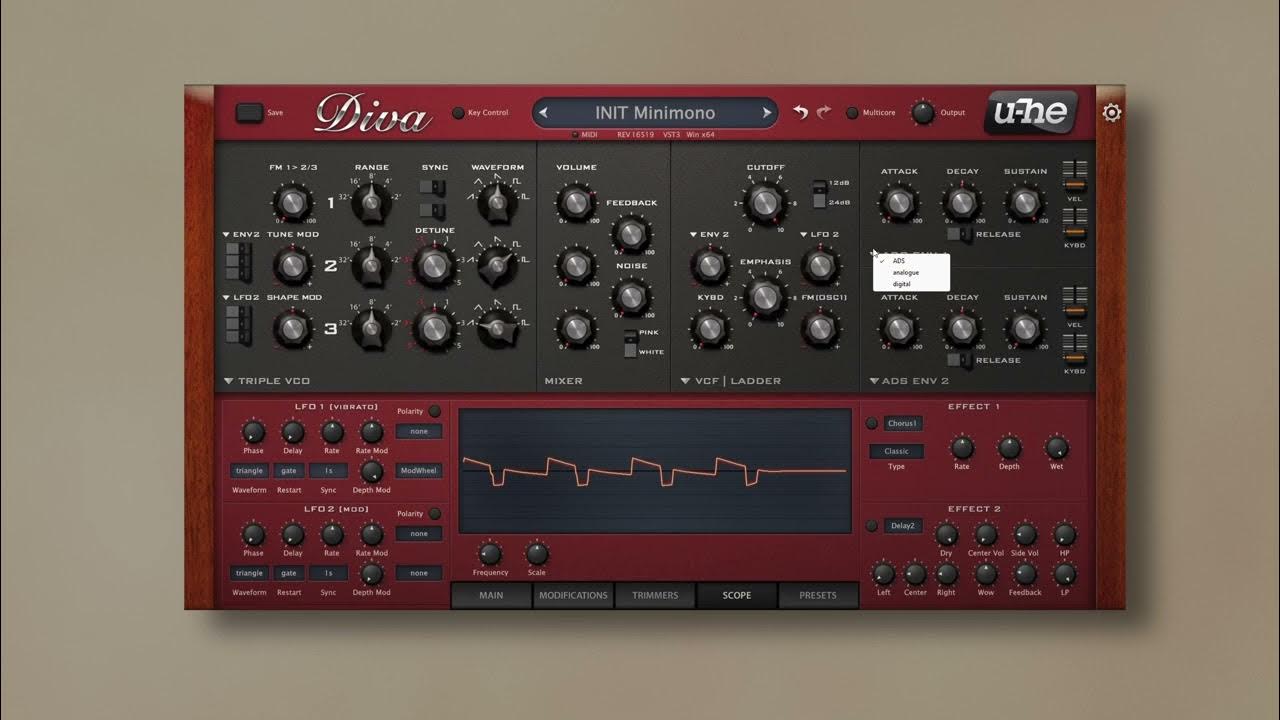 Synth Basics for Beginners - Sound #3 (Diva) - YouTube