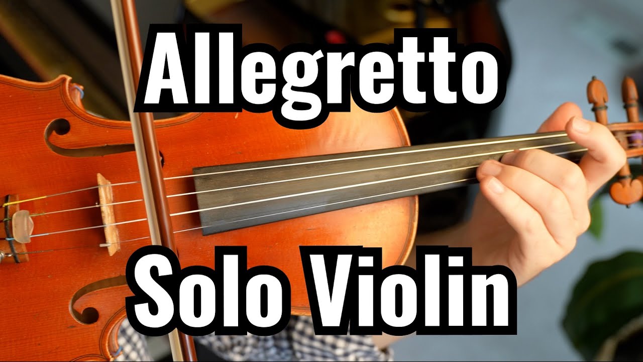 PRO Plays | Allegretto | Suzuki Book 1 | Solo Violin - YouTube