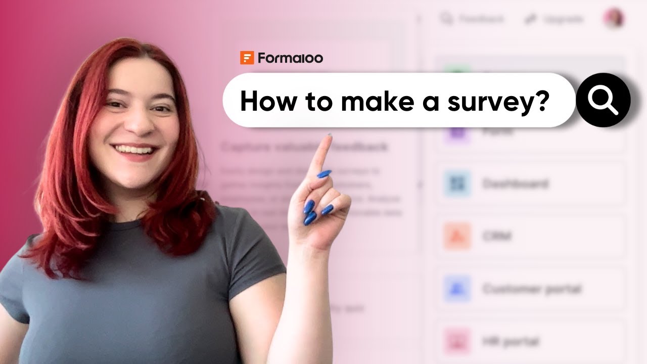 Make a survey in a few minutes! - YouTube