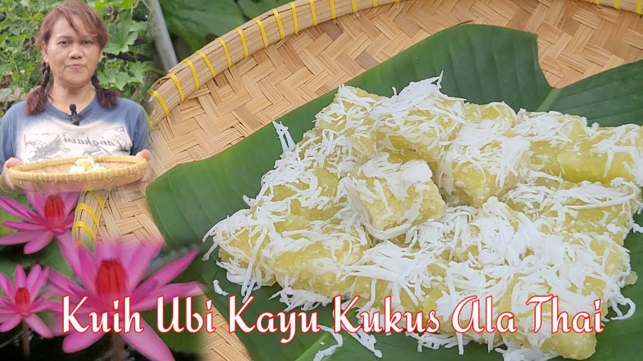 Kuih Ubi Kayu Kukus | Kuih Ubi Kayu Pandan| Kuih Ubi Kayu Kukus Ala ...