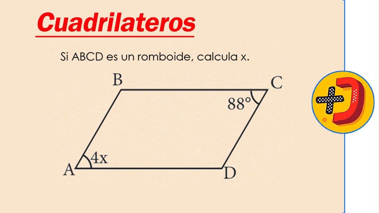 Cuadrilateros - Si ABCD es un romboide, calcula x - ejercicios de ...