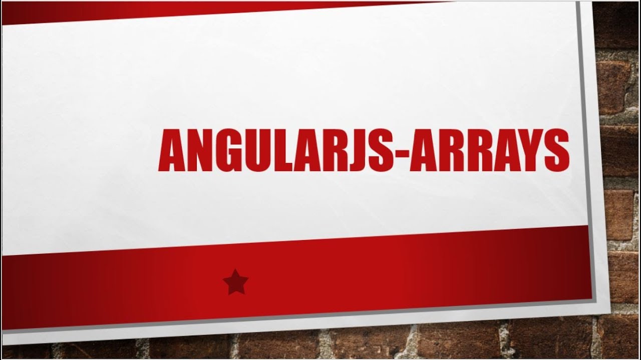 AngularJS-Array - YouTube AngularJS-Array - YouTube