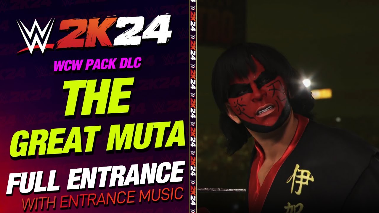 THE GREAT MUTA WCW DLC WWE 2K24 ENTRANCE - #WWE2K24 THE GREAT MUTA WCW ...