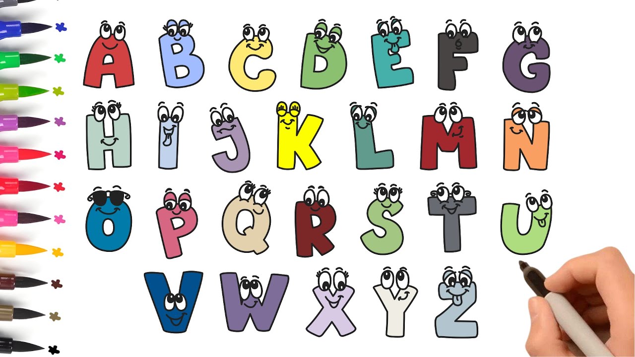 How To Draw Alphabet Lore Step by Step - Drawing Alphabet Lore A to Z ...