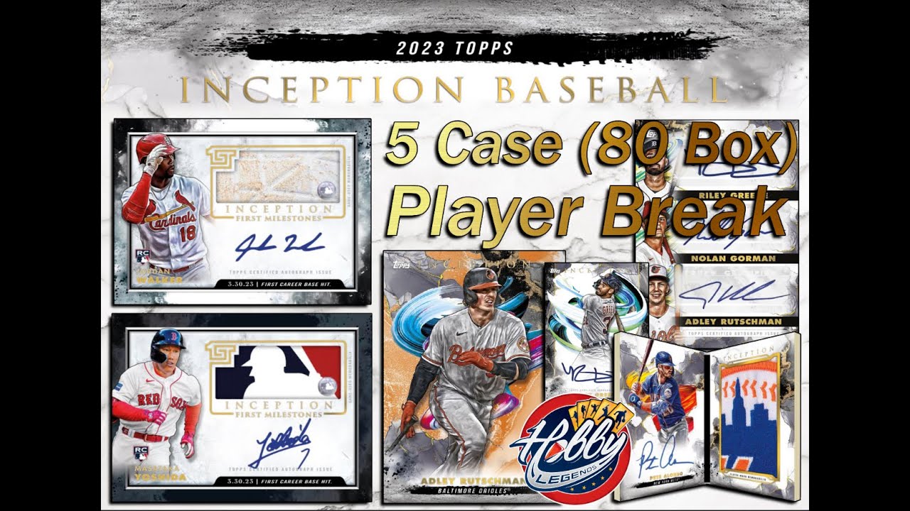 2023 Topps INCEPTION 5 Case (80 Box) PLAYER Break eBay 12/30/23 - YouTube