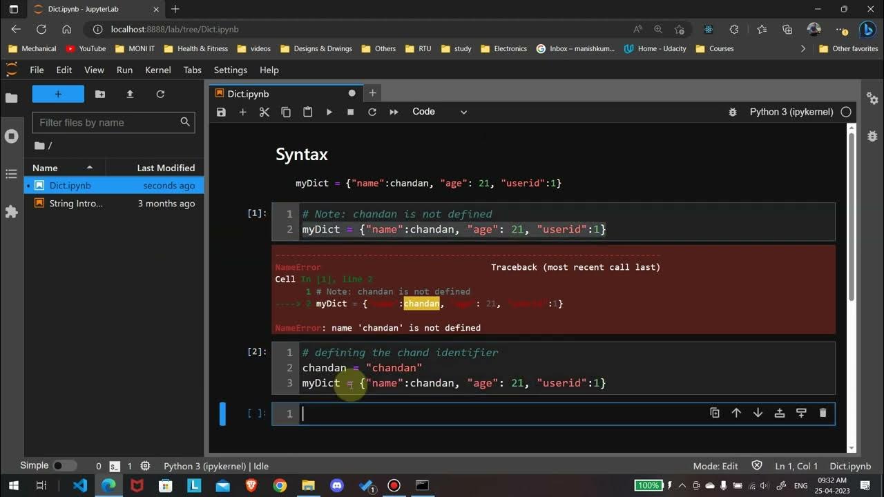 Python Dictionary Intro Part 1 - YouTube