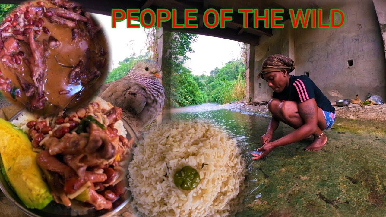 HUNTING FOR BUSH MEATS & COOKING STEW PEAS WITH BIRD AND CHICKEN FEET ...
