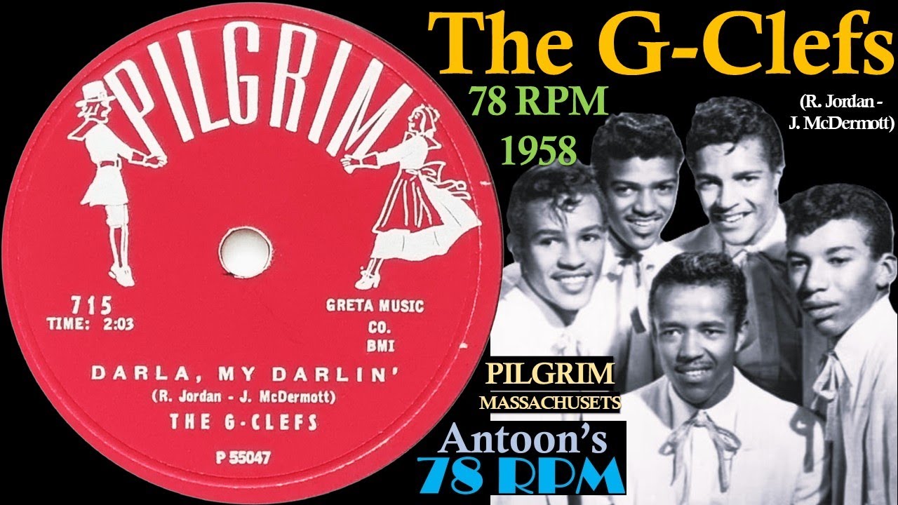 The G-Clefs | Darla, My Darlin' | Pilgrim 78 rpm | 1956 USA - YouTube
