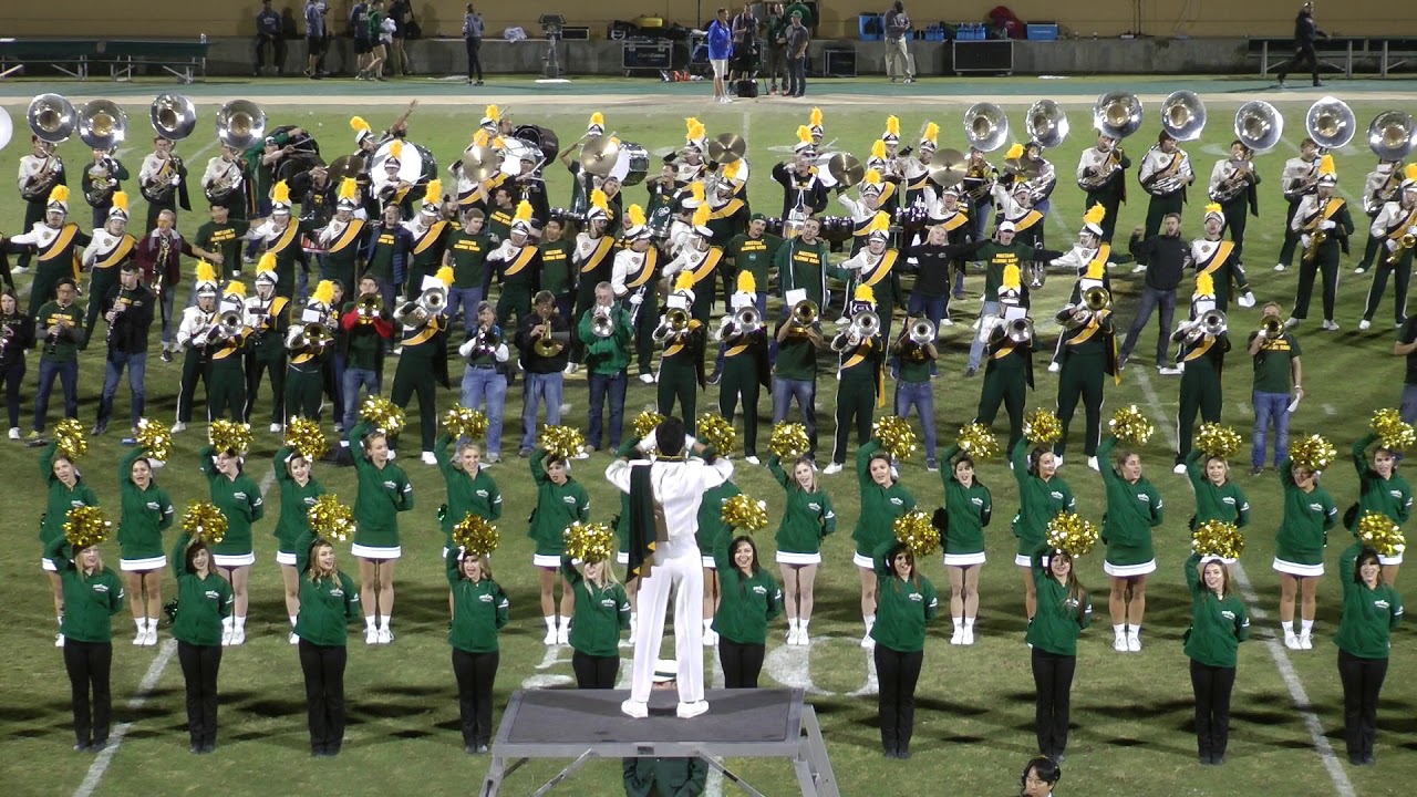 Cal Poly Mustang Band - Post Game - All Hail Green and Gold - YouTube