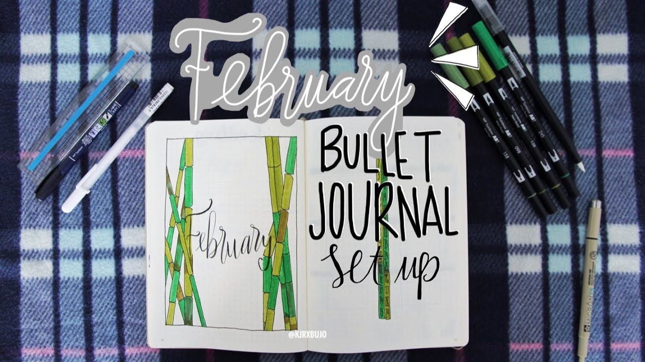February 2020 Bullet Journal Set Up || PLAN WITH ME - YouTube