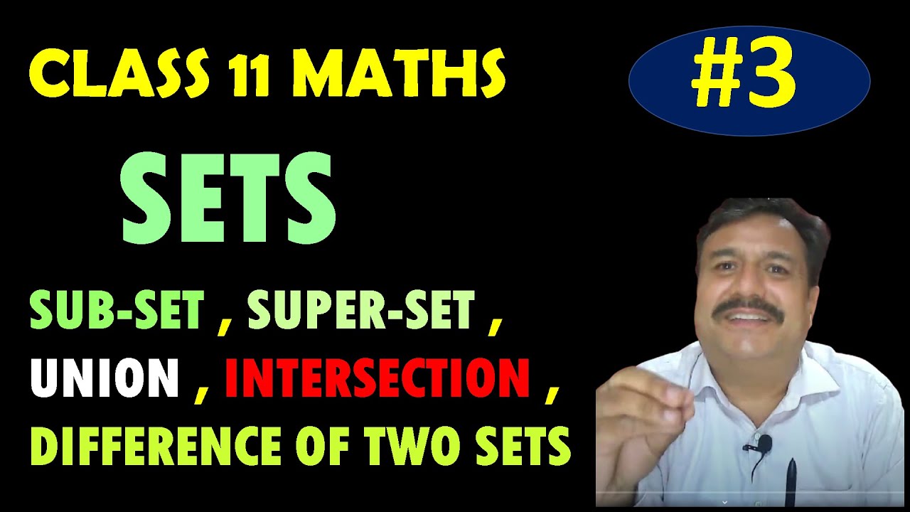 CLASS 11 MATHS | NEW SESSION 2023-24 | SETS | SUB-SET,SUPER-SET,UNIOUN ...