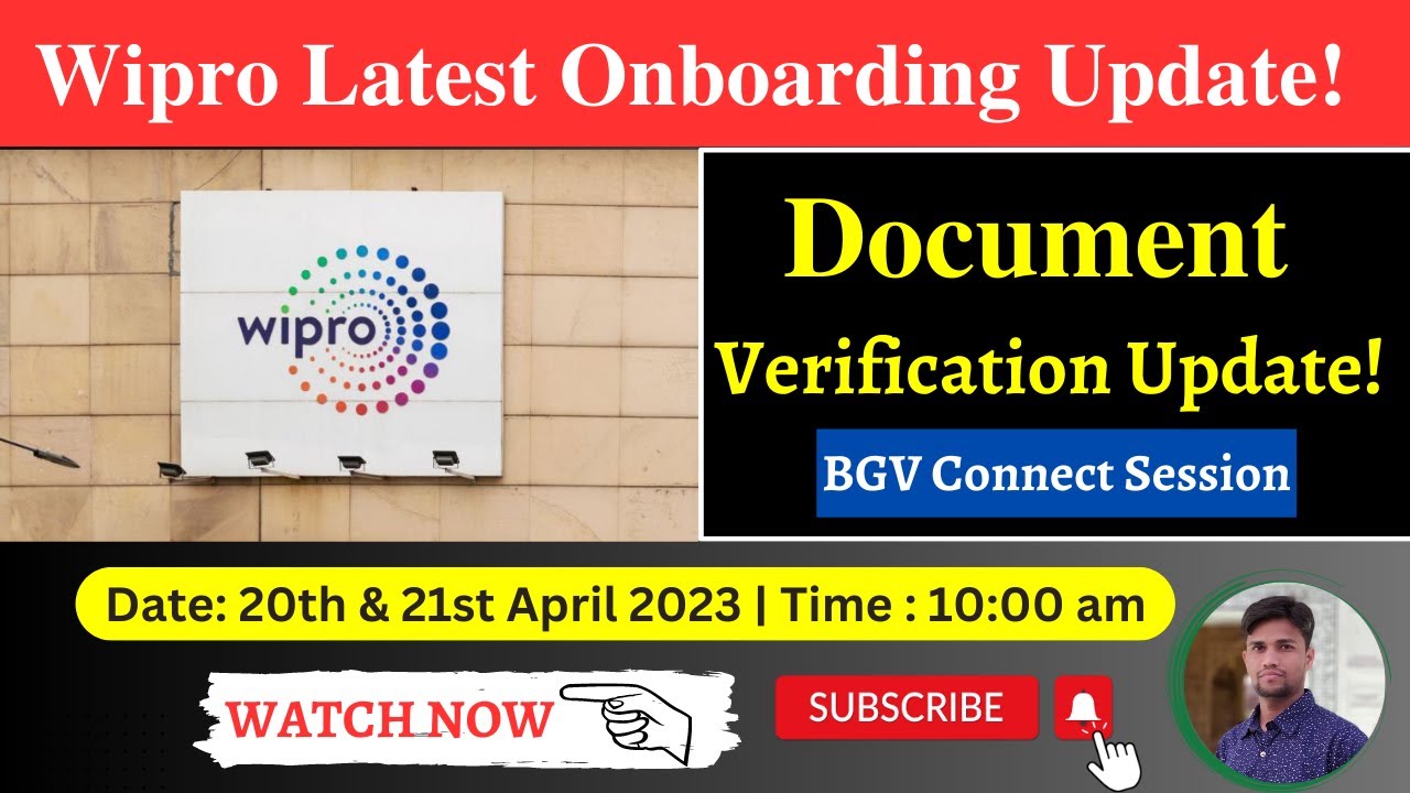 Wipro Onboarding Document Verification Update BGV Connect Session wipro-onboarding-document-verification-update-bgv-connect-session