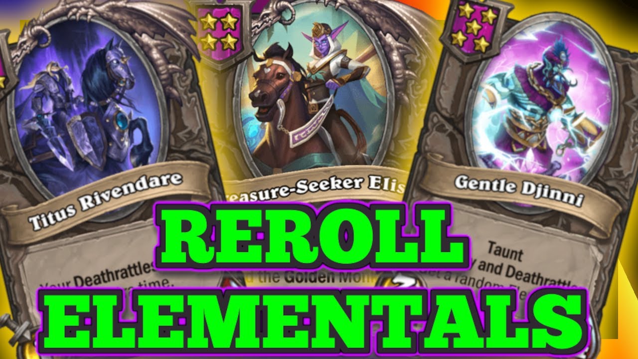 THE PERFECT WAY TO HIGHROLL ELEMENTALS | Hearthstone Battlegrounds Season 9 - YouTube