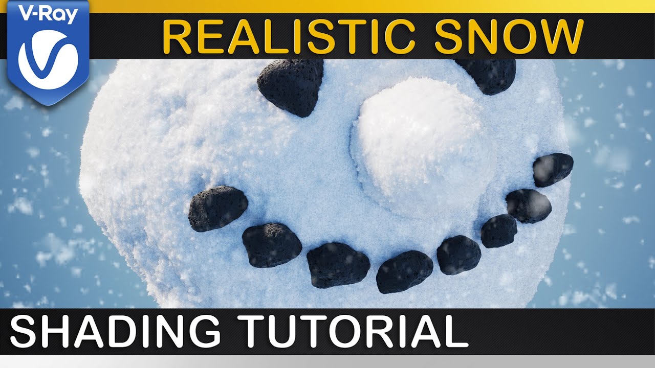 V-Ray | How to do PROCEDURAL SNOW | Displacement Workflow ...