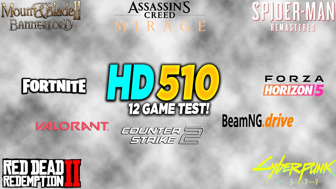 HD Graphics 510 + i5-6402P - 12 Game Test - YouTube