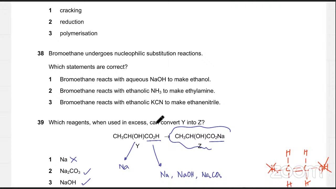 Organic Chemistry | AS Level 9701 | Past Paper Practice 1 - YouTube