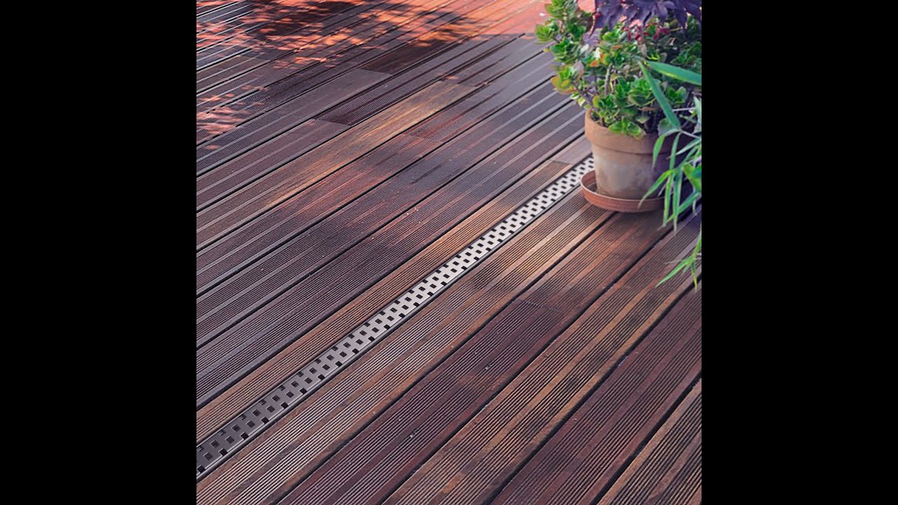 Deck Drain Channel System - YouTube