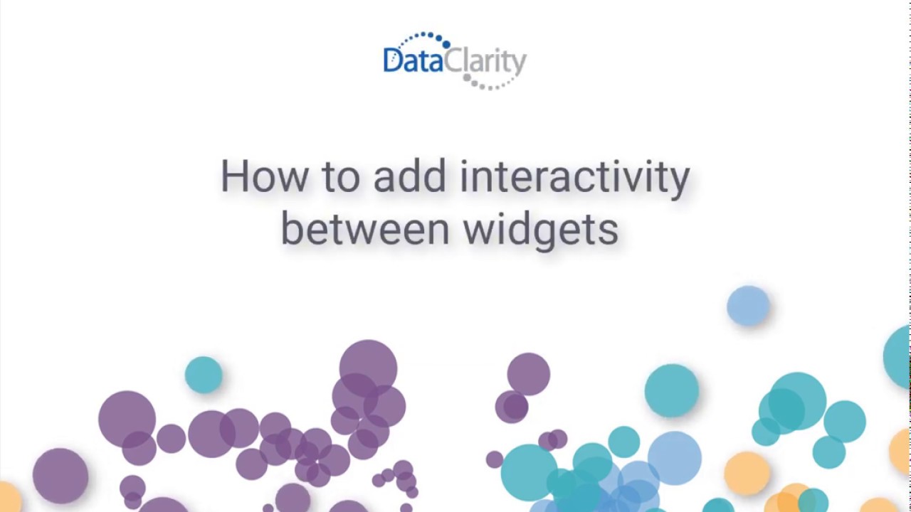 How to add interactivity between widgets - YouTube