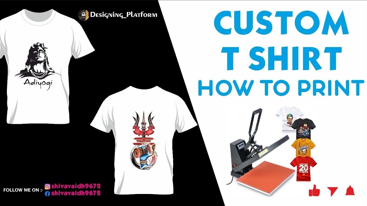 How to Design T-SHIRT Tutorial in cdr || Costom T-shirt Design Mockup ...
