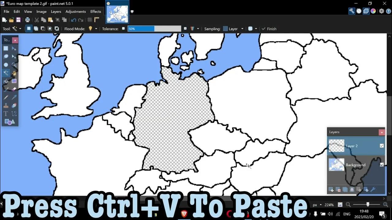 How to Create a Flag Map Using Paint.Net - YouTube