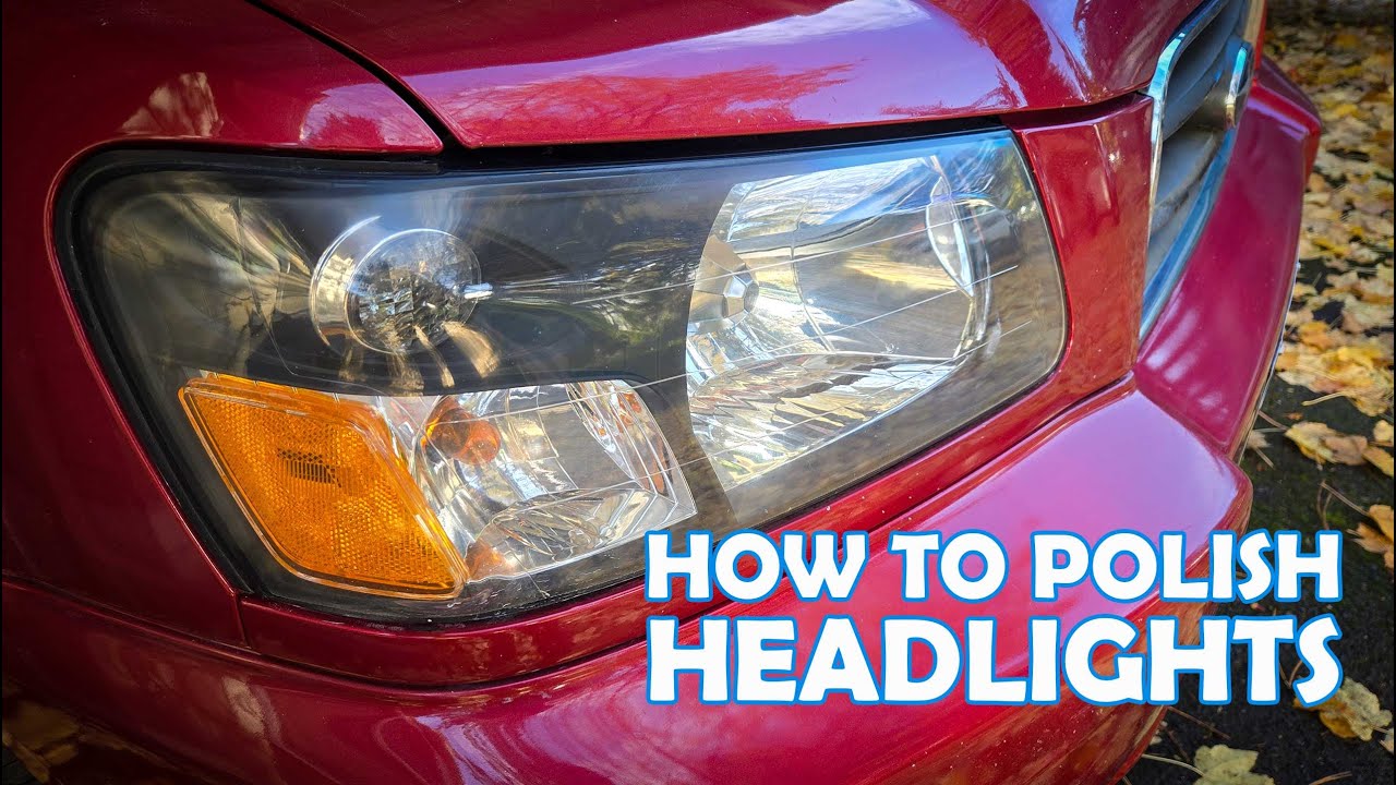 How To Polish Headlights Using 3M Headlight Lens Restoration System Kit ...
