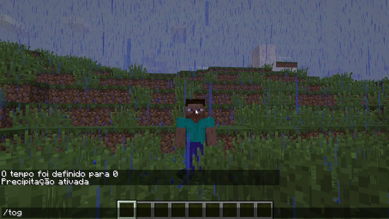 Comando para parar e ativar a chuva no minecraft - YouTube