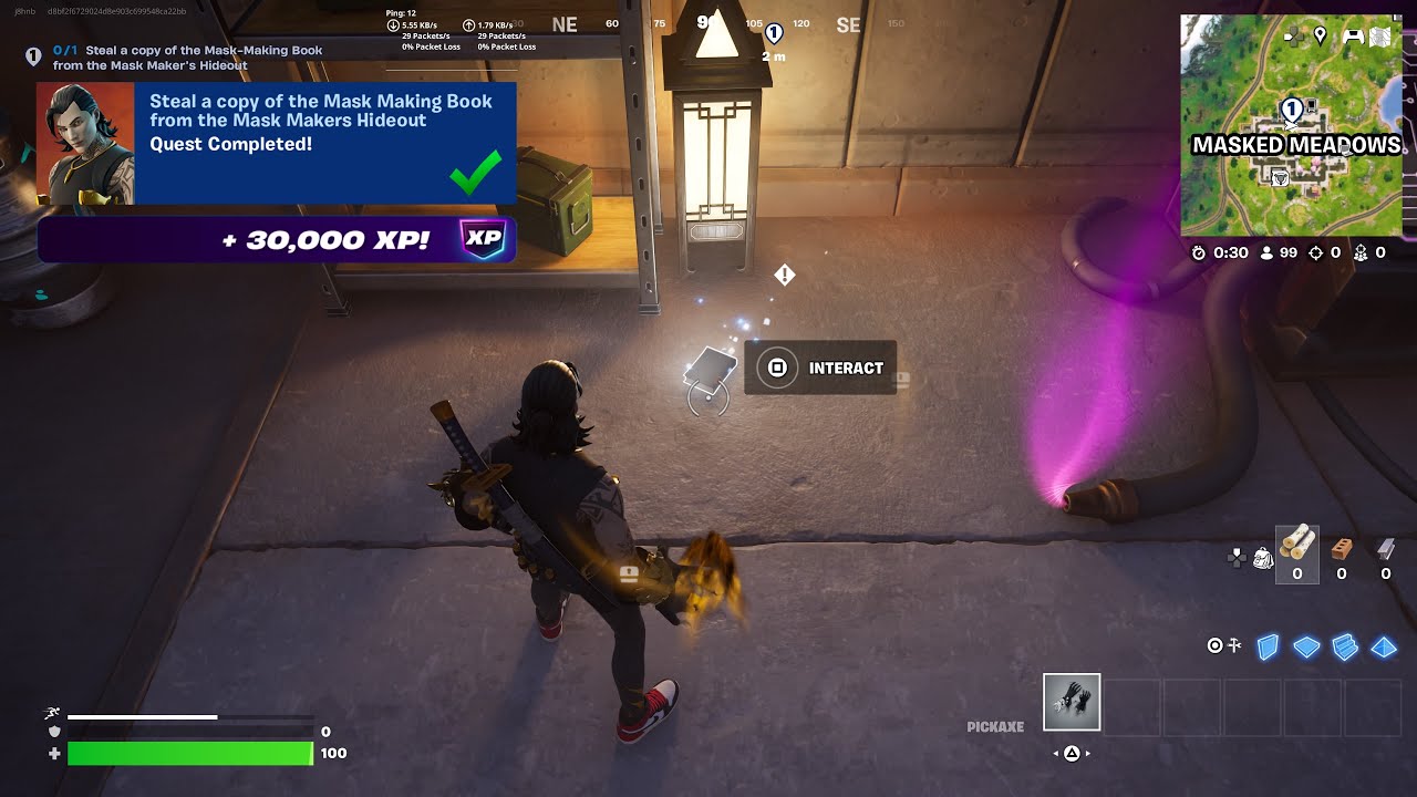 Fortnite - Steal A Copy Of The Mask Making Book From The Mask Makers ...